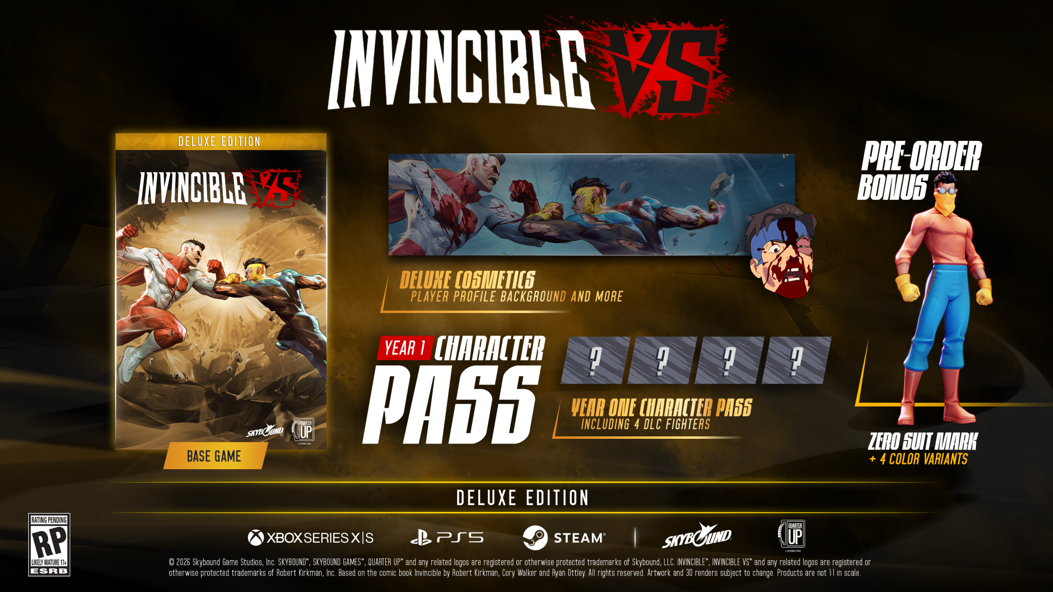 Invincible VS Pre-Order Bonus and Editions - Invincible VS